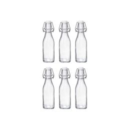 Butlers Flasche SWING mit B&uuml;gelverschlu&szlig; 6er-Set in Durchscheinend | Gr.: onesize