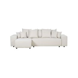 Beliani Ecksofa LUSPA in Beige/Schwarz - (W) 294 x (H) 71 x (L) 130 cm | Gr.: onesize