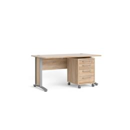 ebuy24 Schreibtisch Prisme Eiche Dekor 150 x 80 cm | Gr.: onesize