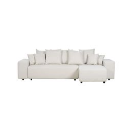 Beliani Ecksofa LUSPA in Beige/Schwarz - (W) 294 x (H) 71 x (L) 130 cm | Gr.: onesize