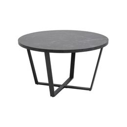 ebuy24 Couchtisch Amst Schwarz 77 x 77 cm | Gr.: onesize