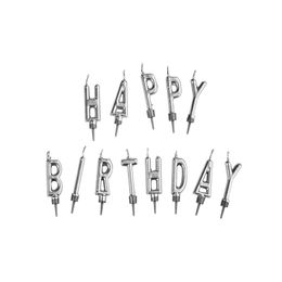 Butlers Kerze HAPPY BIRTHDAY 12er-Set in Silber | Gr.: onesize