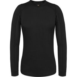 Normani Outdoor Sports Damen Merino Langarm-Shirt Goulburn in Schwarz | Gr.: L