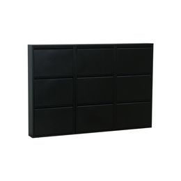 ebuy24 Schuhschrank Pisa Schwarz 150 x 16 cm | Gr.: onesize