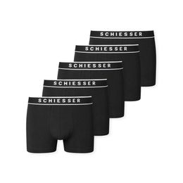 Schiesser Boxershort 5er Pack in Schwarz | Gr.: L