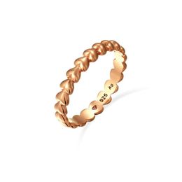 Elli Ring 925 Sterling Silber in Rosegold | Gr.: 58