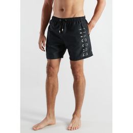 Bugatti Badeshorts Amalfi in schwarz-dunkel-uni | Gr.: 8
