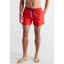 Bugatti Badeshorts Amalfi in rot-mittel-uni | Gr.: 4