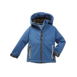 BMS Softshelljacke f&uuml;r Kinder mit Strickoptik in royalblau | Gr.: 122