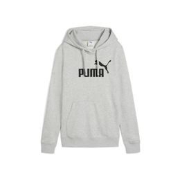 Puma No. 1 Logo Kapuzenpullover mit K&auml;gurutaschen in Grau | Gr.: XXL