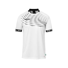 Kempa Trainings-T-Shirt WAVE 26 in wei&szlig;/grau | Gr.: XL