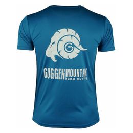 GUGGEN Mountain Funktionsshirt Uni in Blau | Gr.: S