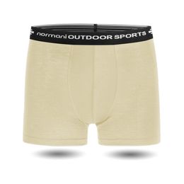 Normani Outdoor Sports Herren Merino Boxershorts Adelaide in Wollwei&szlig; | Gr.: M