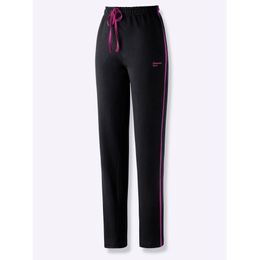 WITT WEIDEN Freizeithose in schwarz-pink | Gr.: 20/21