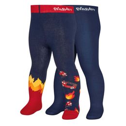 Playshoes Strumpfhose Feuerwehr 2er Set in Marine | Gr.: 86/92