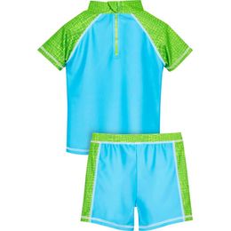 Playshoes UV-Schutz Bade-Set Dino in Blau/Gr&uuml;n | Gr.: 98/104