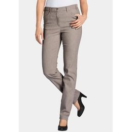 GOLDNER Denimhose mit Stretchkomfort in helltaupe | Gr.: 38