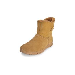 vitaform Veloursleder & Doubleface Stiefeletten in camel | Gr.: 42