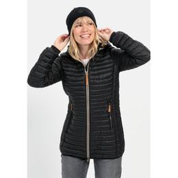 Camel Active Steppjacke aus recyceltem Polyamid in Schwarz | Gr.: 34