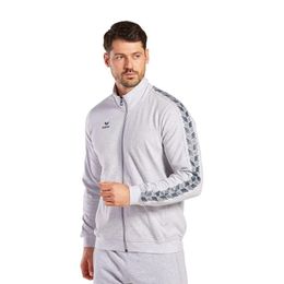 Erima Herren Essential Team Tracktop Jacke in hellgrau melange/slate grey | Gr.: S