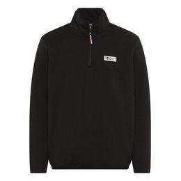 MAN'S WORLD Man's World Fleecepullover in schwarz meliert | Gr.: M