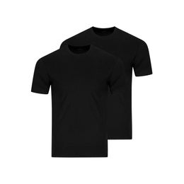 Ragman Unterhemd / Shirt Kurzarm Basic in Schwarz | Gr.: L