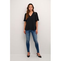 Culture Kurzarm-Bluse CUsif Relaxed fit in Black | Gr.: S