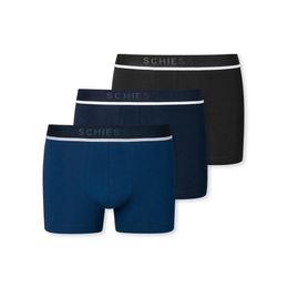 Schiesser Boxershort 3er Pack in Schwarz/Blau | Gr.: XL