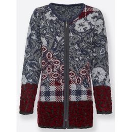 WITT WEIDEN Strickjacke in rauchblau-gemustert | Gr.: 46