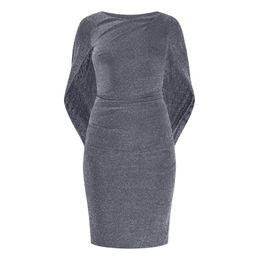 Vera Mont Cocktailkleid im Glitzer-Look in Dunkelblau/Grau | Gr.: 48