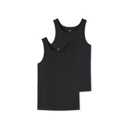 uncover by Schiesser Unterhemd 2er Pack in Schwarz | Gr.: 3XL