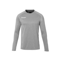 Kempa Langarmshirt Performance in dark grau melange | Gr.: XXL
