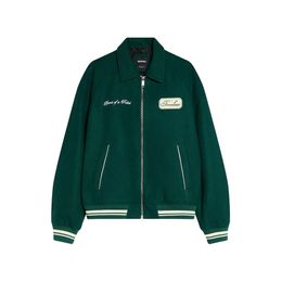 Bershka Between-Season Jacket male Green size S