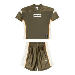 adidas originals Set Jungen Gr&ouml;&szlig;e 104 oliv / dunkelorange / schwarz / wei&szlig;