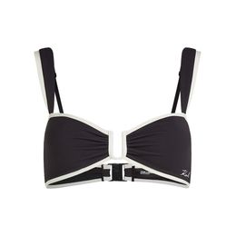 K by KARL LAGERFELD Karl Lagerfeld Bikini Top 'Signatur' female Black size XL