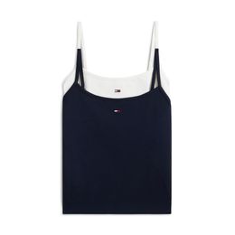 Tommy Jeans Top 'ESSENTIAL' female Blue, White size XL