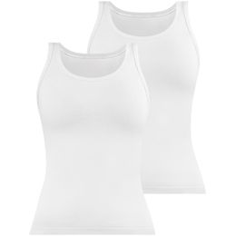 Janice 2 x Damen Top Nazca in Wei&szlig; | Gr.: XS/S