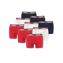 Levi's Levi ́s Boxershorts LEVIS Men Sprtswr Logo Boxer 9P in White/Blue/Red | Gr.: XXL