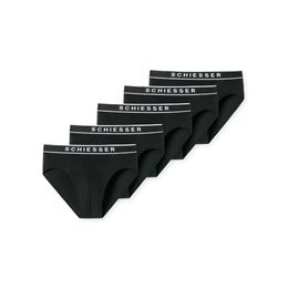 Schiesser Slip 5er Pack in Schwarz | Gr.: 4XL