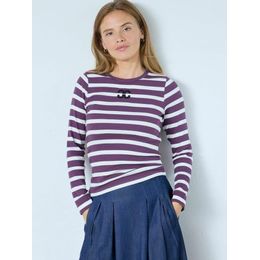 Co'Couture Co'couture T-shirt GrannyCC in OffWhite/Plum | Gr.: S