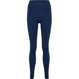 Hummel Leggings Hmlflow Multisport Damen in DRESS BLUES | Gr.: S