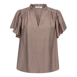 Co'Couture Co'couture Top HeraCC SS Frill in Walnut | Gr.: L