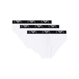 Emporio Armani 3er Pack Brief in Wei&szlig; | Gr.: M