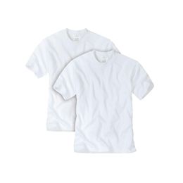 Tom Tailor Baumwolle, Single-Jersey Unterhemd 2er-Pack in wei&szlig; | Gr.: 7