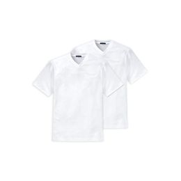 Schiesser American T-Shirt 2er-Pack Essentials in Wei&szlig; | Gr.: M