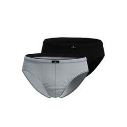 G&ouml;tzburg G&ouml;tzburg Slip 2Er Pack X-Lastic in grau-dunkel-melange | Gr.: 5