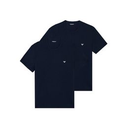 Emporio Armani 2er Pack T-Shirt in Dunkelblau | Gr.: M