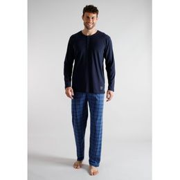 Tom Tailor Pyjama Denver in blau-mittel-Karo | Gr.: 52