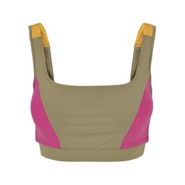 Urban Classics Bra in khaki/brightviolett/magimango | Gr.: XS