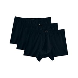 Tom Tailor Baumwolle, Feinripp Pants 3er-Pack in schwarz | Gr.: 8